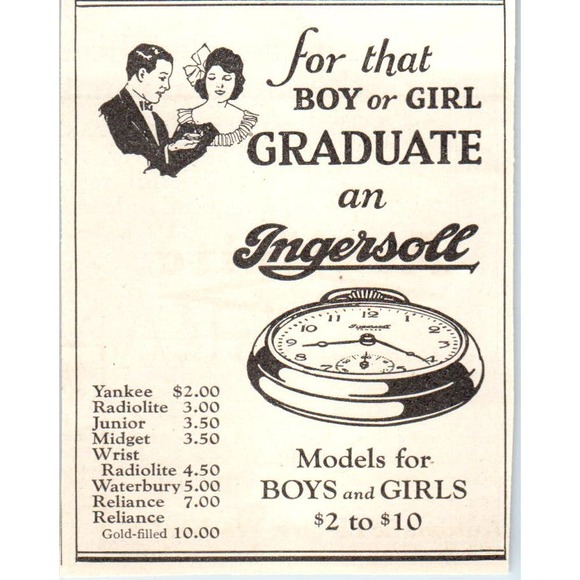 qu | Accents | Ingersoll Pocket Watch For The Boy Or Girl Graduate 924 ...